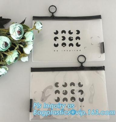 중국 pen folder bag for holding small stationery, plastic mesh zipper document bag, Student A4/A5/A6 Notebook Document File P 판매용