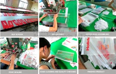 中国 reclosable包装のスライダーのジッパー袋、側面のガセットのハンドルのスライダーのジッパー、スライダー ジッパーによって曇らされるポリ塩化ビニール文書袋、ジッパー 販売のため