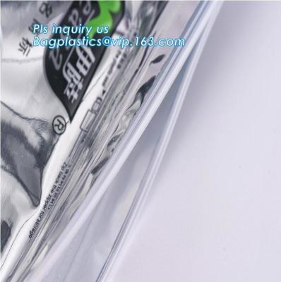 중국 정연한 밑바닥 슬라이더 개 고양이를 위한 지플락 플레스틱 포장 부대, 쿼드 물개 바닥 및 금속을 입힌 바닥 짐은 슬라이더를 촬영합니다 판매용