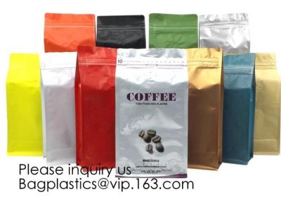 Китай Biodegradable стойка вверх по мешку с молнией для одеяния, таможня напечатанная плоская нижняя сумка кофе мешка 1kg коробки с дегазированием продается