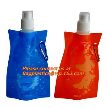 Chine Sac d'eau pliable flexible jailli avec le carabiner pour le fonctionnement, l'impression flexible et le lami à vendre