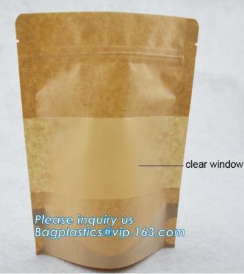 China O papel de embalagem Resealable Gusseted inferior quadrado levanta-se o saco de empacotamento do arroz do malote com PACOTE do zíper e da janela BAGEASE à venda