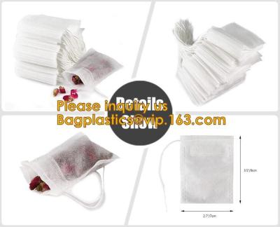 中国 環境に優しく永続的な袋のドローストリングの有機性耐久の空のティー バッグ、有機性小さいドローストリングの布の綿t 販売のため