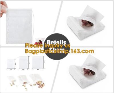 中国 環境に優しく永続的な袋のドローストリングの有機性耐久の空のティー バッグ、有機性小さいドローストリングの布の綿t 販売のため