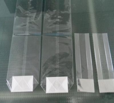 China biologisch afbreekbare douane die de zelfklevende opppp bopp pe vierkante plastic zakken van de bodem duidelijke verpakking, cellopolypropyleen drukken Te koop