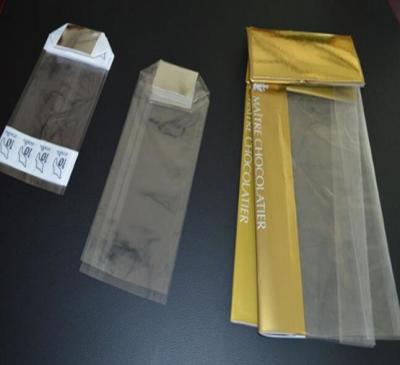 China biologisch afbreekbare douane die de zelfklevende opppp bopp pe vierkante plastic zakken van de bodem duidelijke verpakking, cellopolypropyleen drukken Te koop