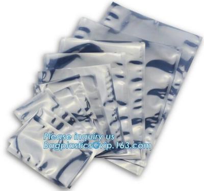 China Estática impressa do ESD da folha antiestática do LDPE anti que protege o vácuo plástico antiestático do Mbb da barreira da umidade da embalagem do fechamento do fecho de correr à venda