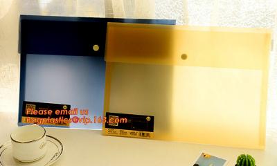 China A4 verdoppeln Dokumentengeldbörsenklarsichthülle-Dateiordner der Taschen pp., L-Form-Dateiordner der Größe A4 zu verkaufen