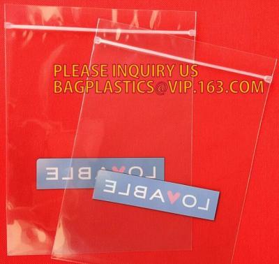 China Hohe Qualität zwei spüren transparentes Vakuumplastik-PET Reißverschluss für Pakettasche, trennbarer Plastikreißverschluß der doppelten Bahn des offenen Endes auf zu verkaufen