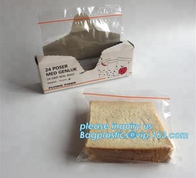 中国 パッキングの明確なziploc袋LDPEの透明な習慣はジッパー袋のプラスチック ジップ ロック式袋、透明な習慣によってを印刷されたジッパー印刷しました 販売のため