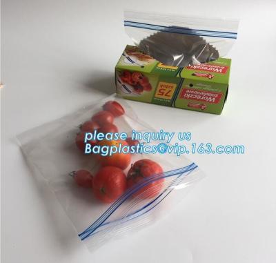 中国 パッキングの明確なziploc袋LDPEの透明な習慣はジッパー袋のプラスチック ジップ ロック式袋、透明な習慣によってを印刷されたジッパー印刷しました 販売のため