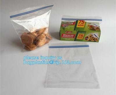 中国 パッキングの明確なziploc袋LDPEの透明な習慣はジッパー袋のプラスチック ジップ ロック式袋、透明な習慣によってを印刷されたジッパー印刷しました 販売のため