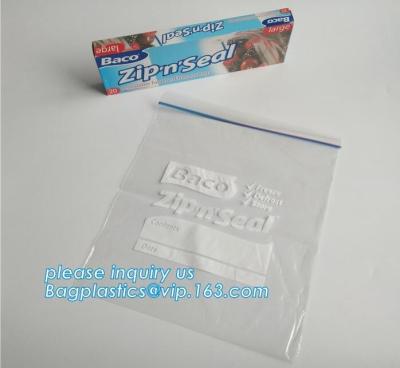 中国 パッキングの明確なziploc袋LDPEの透明な習慣はジッパー袋のプラスチック ジップ ロック式袋、透明な習慣によってを印刷されたジッパー印刷しました 販売のため