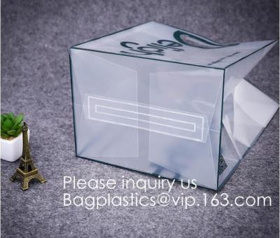 Cina Progetti il logo per il cliente di marca commerciale che stampa il chiaro acquisto di plastica trasparente del PVC portano la borsa con il bagease della maniglia, bagplastics in vendita