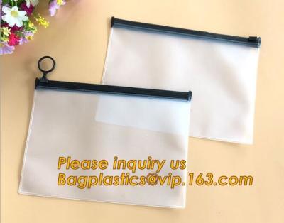 중국 투명 플라스틱 PVC 지프 잠금 장치 문서 봉지 A4 PP 파일 봉지 여행 창시자, 지퍼로 지갑 명백한 문서 봉지를 기록합니다 판매용