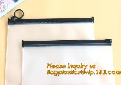 중국 투명 플라스틱 PVC 지프 잠금 장치 문서 봉지 A4 PP 파일 봉지 여행 창시자, 지퍼로 지갑 명백한 문서 봉지를 기록합니다 판매용