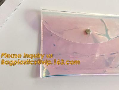 中国 ネオン ボタン袋、ボタンの封筒、A4はポリ塩化ビニールPP文書袋、ホールダーのための最もよい質の学校の使用ポリ塩化ビニール文書袋を防水します 販売のため