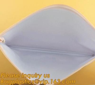 중국 선전용 주문 로고 투명한 pvc 방수 파일 주머니 지퍼, 문구용품 문서 파일을 가진 플라스틱 문서 부대 판매용