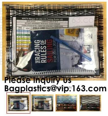 중국 지퍼, 지플락 싼 슬라이더 폴더 Doucment 파일 부대, A4 PVC 지플락 파일 문서 부대를 가진 사무실 Pvc 인쇄 파일 부대 판매용