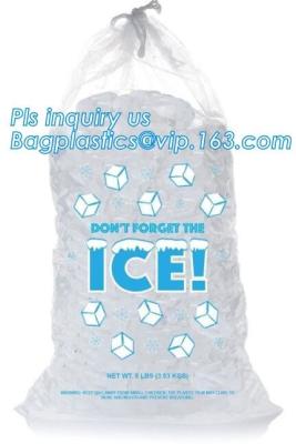中国 ドローストリングが付いているCOMPOSTABLEカスタマイズされたアイス パック、食糧産業使用プラスチック窓口のアイス パック、ロール、アイス パックwiのアイス パック 販売のため