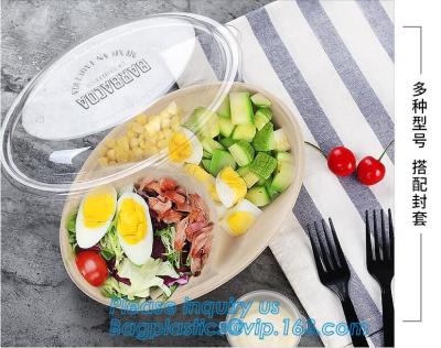 중국 그릇, 사탕수수를 나릅니다 뚜껑, Compostable 사탕수수 사탕수수 찌지 조가비 음식 콘테이너 pac를 가진 간이 식품 콘테이너를 펄프화하십시오 판매용