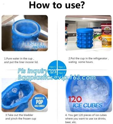 China el silicón de encargo de los genios del fabricante del cubo de hielo del silicón del cubo de hielo, fábrica del barware vende el silicón inflable i del champán de la cerveza del vino en venta