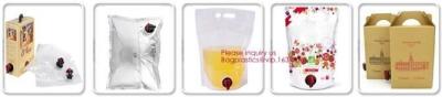 中国 口の蛇口のbagease pacの箱ディスペンサーのカスタマイズされた1.5L 3L 5L/Literの再使用可能な詰め替え式の空のアルミ ホイルのワイン袋 販売のため