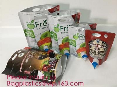 中国 口の蛇口のbagease pacの箱ディスペンサーのカスタマイズされた1.5L 3L 5L/Literの再使用可能な詰め替え式の空のアルミ ホイルのワイン袋 販売のため