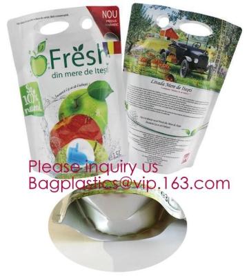 中国 口の蛇口のbagease pacの箱ディスペンサーのカスタマイズされた1.5L 3L 5L/Literの再使用可能な詰め替え式の空のアルミ ホイルのワイン袋 販売のため