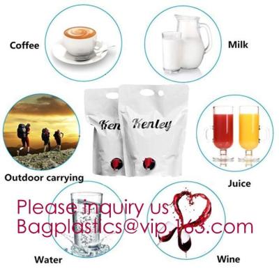 中国 口の蛇口のbagease pacの箱ディスペンサーのカスタマイズされた1.5L 3L 5L/Literの再使用可能な詰め替え式の空のアルミ ホイルのワイン袋 販売のため