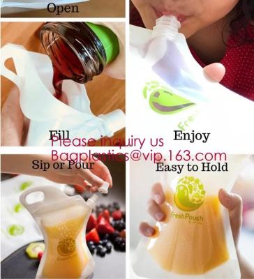 中国 注文の印刷のロゴの口が付いている良質の環境に優しく再使用可能な清涼飲料袋は、口の袋のdoypackアルミニウムを立てます 販売のため