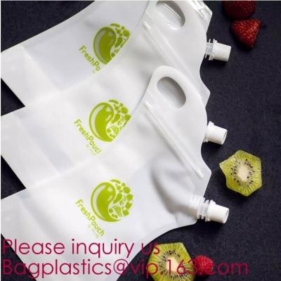 中国 注文の印刷のロゴの口が付いている良質の環境に優しく再使用可能な清涼飲料袋は、口の袋のdoypackアルミニウムを立てます 販売のため