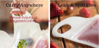 中国 注文の印刷のロゴの口が付いている良質の環境に優しく再使用可能な清涼飲料袋は、口の袋のdoypackアルミニウムを立てます 販売のため