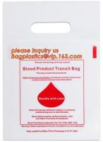 China blood bag, blood grip bags. zipper pouch for medical specimen/ Pathological specimen packaging bag, medial blood carrier for sale