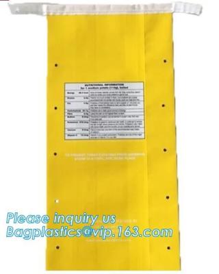 중국 길쌈한 20kg PP는 길쌈한 단일 회선 바닥 PP가 자루에 넣는 백색 LDPE/HDPE 안 종이 kraft, Kraft 종이 3 합성물 Ne를 박판으로 만들었습니다 판매용