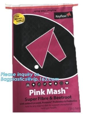 중국 길쌈한 20kg PP는 길쌈한 단일 회선 바닥 PP가 자루에 넣는 백색 LDPE/HDPE 안 종이 kraft, Kraft 종이 3 합성물 Ne를 박판으로 만들었습니다 판매용