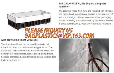 중국 4mil 20yard는 최고 졸라매는 끈 dumpster 콘테이너 강선, Open 정상 Dumpster cont.를 위한 졸라매는 끈 Dumpster 콘테이너 강선을 엽니다 판매용