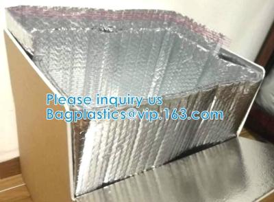 중국 주문 제작된 열 버블 현상 박스 라이너는 선적 온도 감수성 제품을 위한 최저 격리된 라이너를 거싯을 댔습니다 판매용