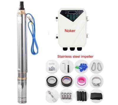 China Permanent 4 Inch Deep Well Solar Water Pump For Agriculture 6.0m3/H Max Flow for sale