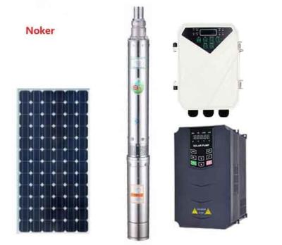 China 4 Inch Deep Well Solar Water Pump For Agriculture With Plastic Impeller for sale