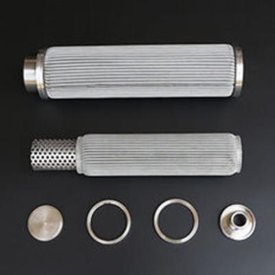 Cina L'alta forza SUS304L SUS316L di porosità ha pieghettato il cavo Mesh Filter in vendita