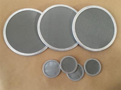 中国 縁を付けられたAisi 304の金網フィルター ディスクはカスタマイズした 販売のため