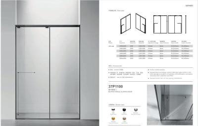 중국 스테인리스 스텔, 온화 유리, 욕실 샤워실, 슬라이딩 도어 판매용