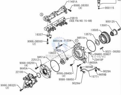 Cina Assy comune VH23810E0060 VH227601261A della ferrovia di J05E per SK200-8 l'escavatore Parts in vendita