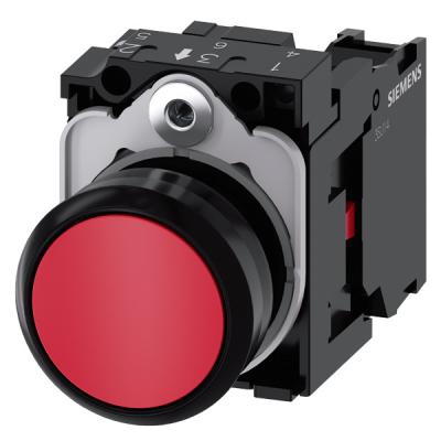 중국 3SU1100-0AB20-1CA0 SIRIUS ACT Complete Unit Pushbutton Plastic Flat Red Screw Terminal 판매용