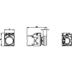 중국 3SU1100-0AB20-1CA0 SIRIUS ACT Complete Unit Pushbutton Plastic Flat Red Screw Terminal 판매용