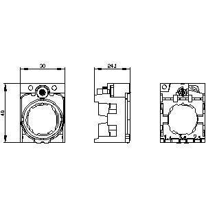 중국 3SU1510-0AA10-0AA0 Metal Shiny 3 Places A SIRIUS ACT Holder Durable and Long-Lasting 판매용