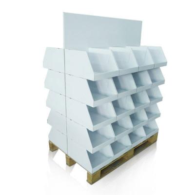 Cina Il pop-up ha riciclato l'esposizione 40 PDQs del pallet del cartone per i prodotti dell'articolo da cucina in vendita