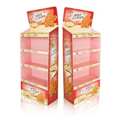 China Llevar a cabo la exhibición del estante de la cartulina acanalada 35kg para los efectos de escritorio/el supermercado en venta