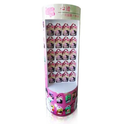 China Exhibición de piso facial de la cartulina del supermercado de la máscara semi - circunde con los ganchos en venta